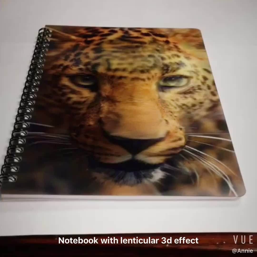 3d Effect Cover Lenticular Spiral Notebook A4 A5 A6 Size Custom Animal ...