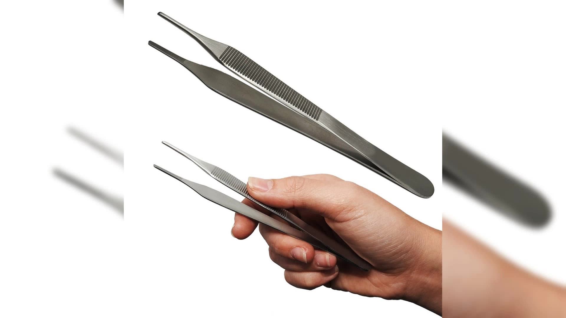 General Surgery Forceps Adson Tissue Forceps 4.75" Angled,2 Teeth ...