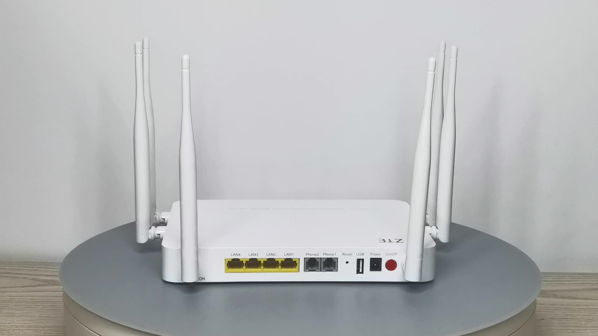 Zxhn F680 V6.0交流2000双频2.4g和5g光学gpon Onu光纤路由器4ge + 2pots中兴xpon Zxhn F680 ...