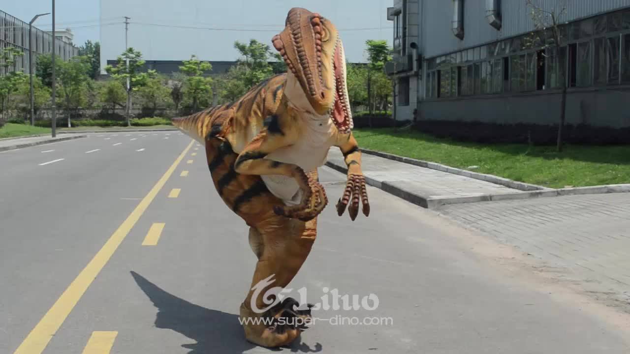 Light Weight Realistic Life Size Dinosaur Costume Raptor - Buy Dinosaur ...