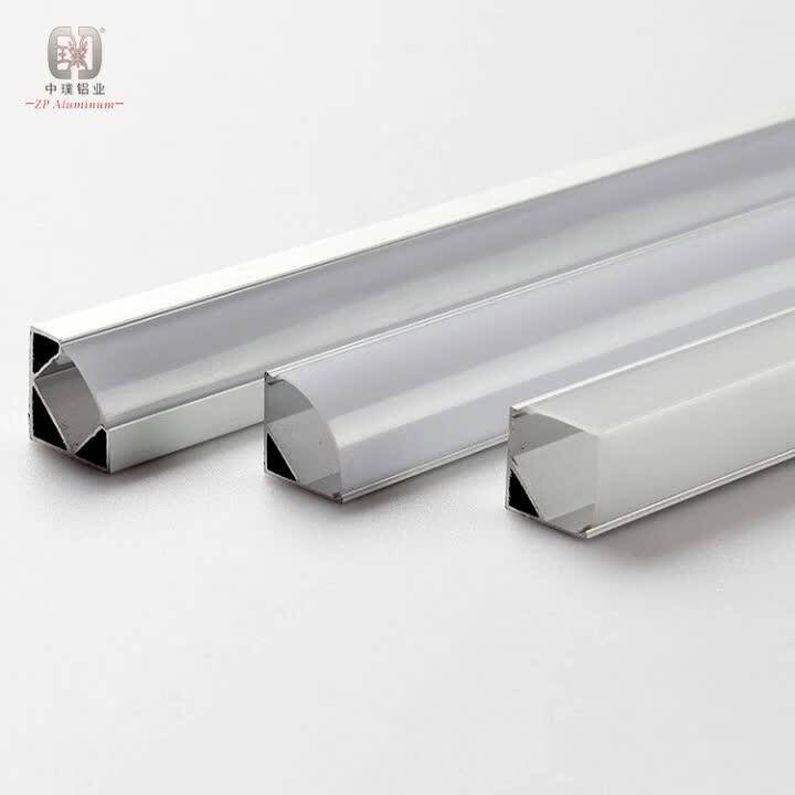 90 Degree Aluminum Extrusion Led Profile Edge Lit Corner Channel For ...