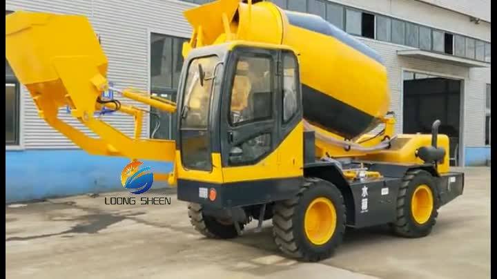 Italy Technology Mini Automatic Self Loading Mobile Concrete Mixer ...
