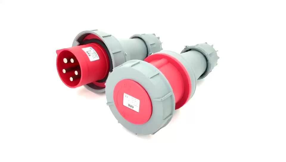 Cee European 415v Male Plug 3p+n+e Ip67 Waterproof 63a 125a Industrial ...