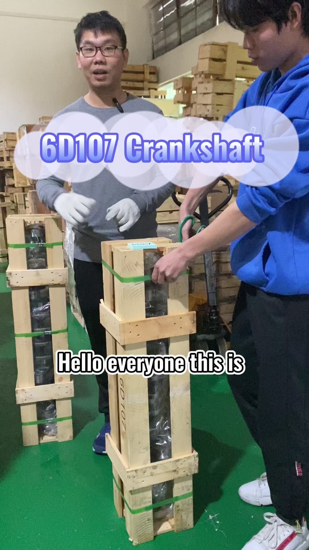 Excavator Forklift Engine Forged Steel Crankshaft Casting Crank Shaft ...