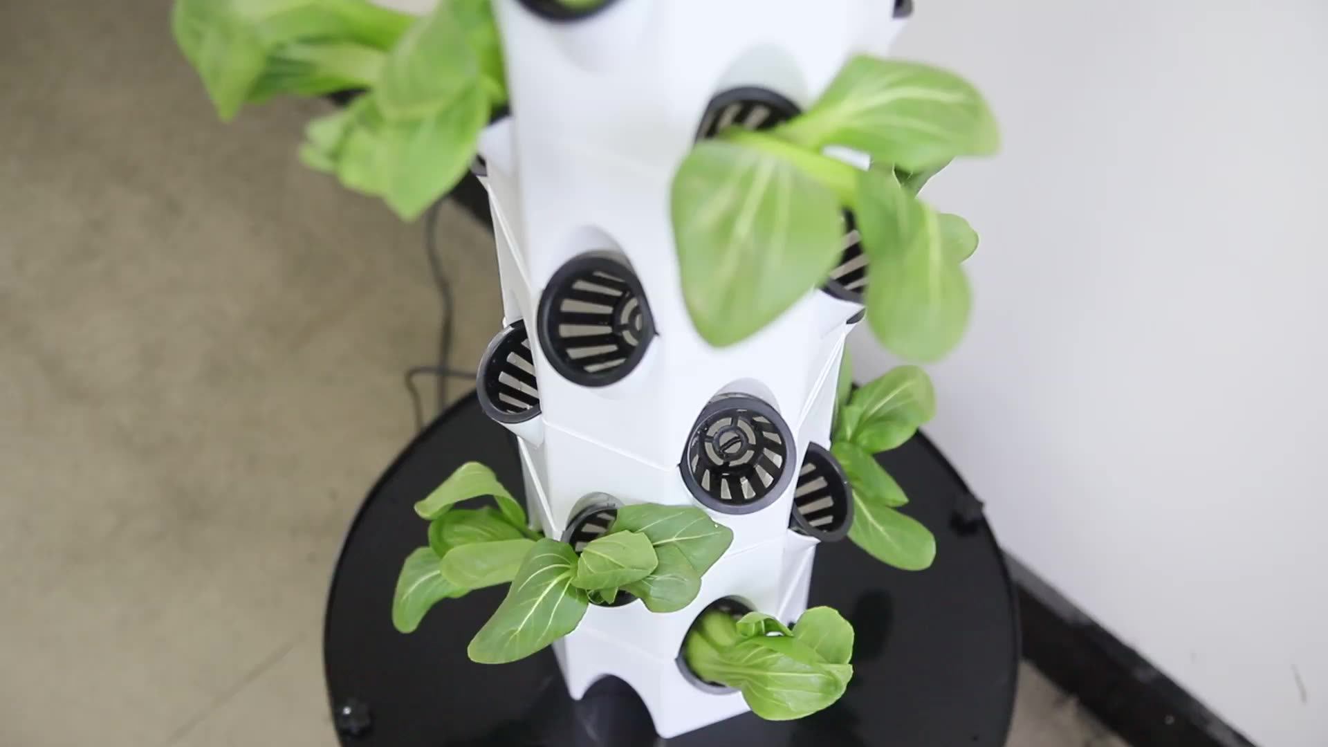 8 Layers Hydroponic Tower Systems Soilless Culture Planting Kit Small ...