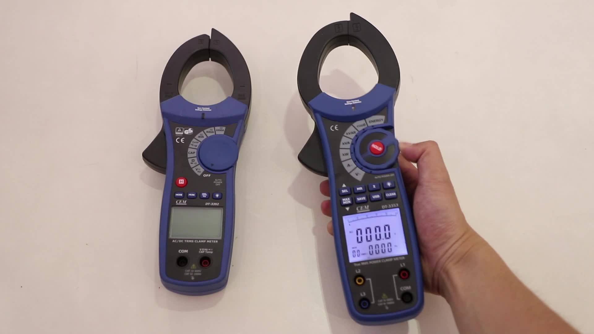 Cem Dt-3352 1500a Ac/dc 900.0kw High Voltage Clamp Meter Multimeter ...