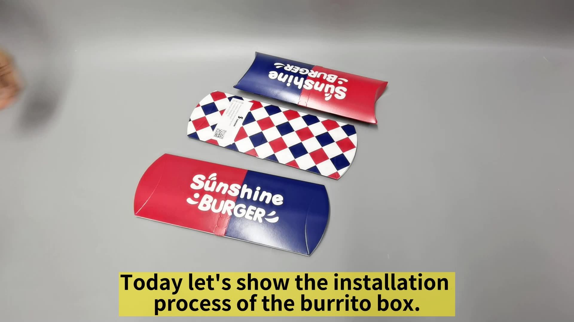Custom Disposable Burrito Wrap Paper Food Shawarma Packaging Box