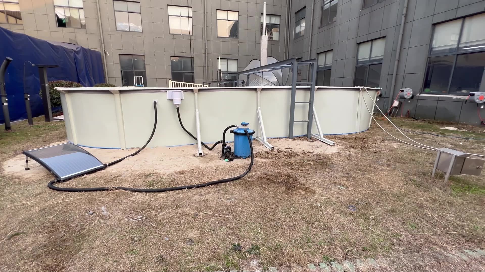 Starmatrix Hard Sided Pools Large Above Ground Steel Kids Swimming Pool ...