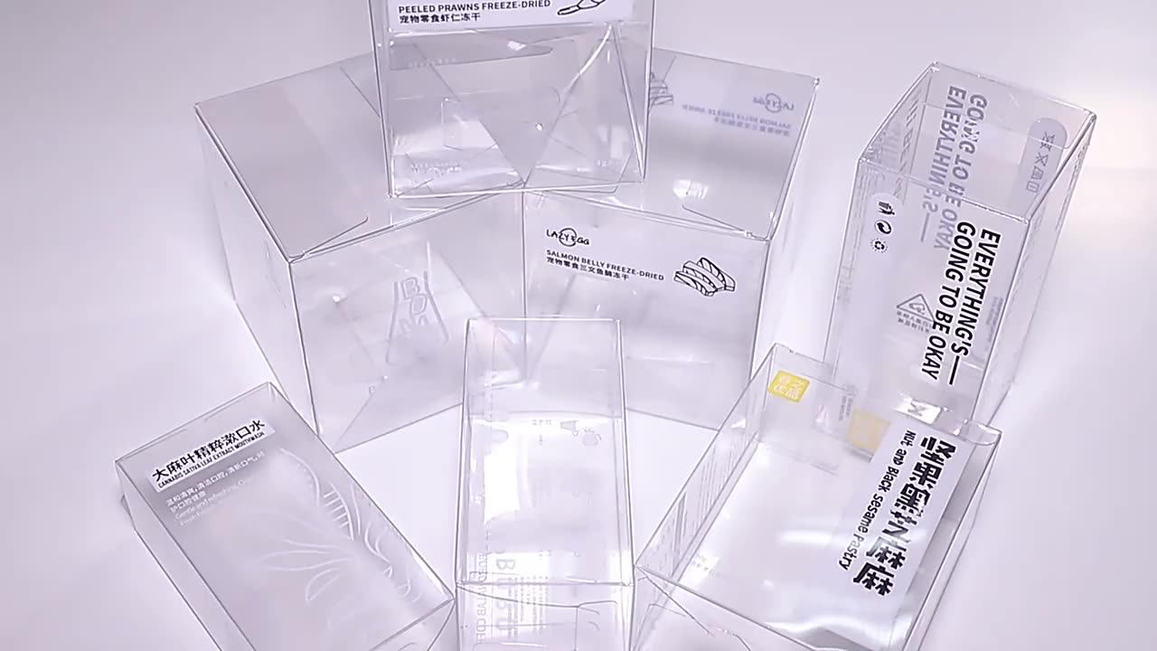 Custom Transparent Foldable Pvc Box Packaging Food/jewelry/candy/gifts ...