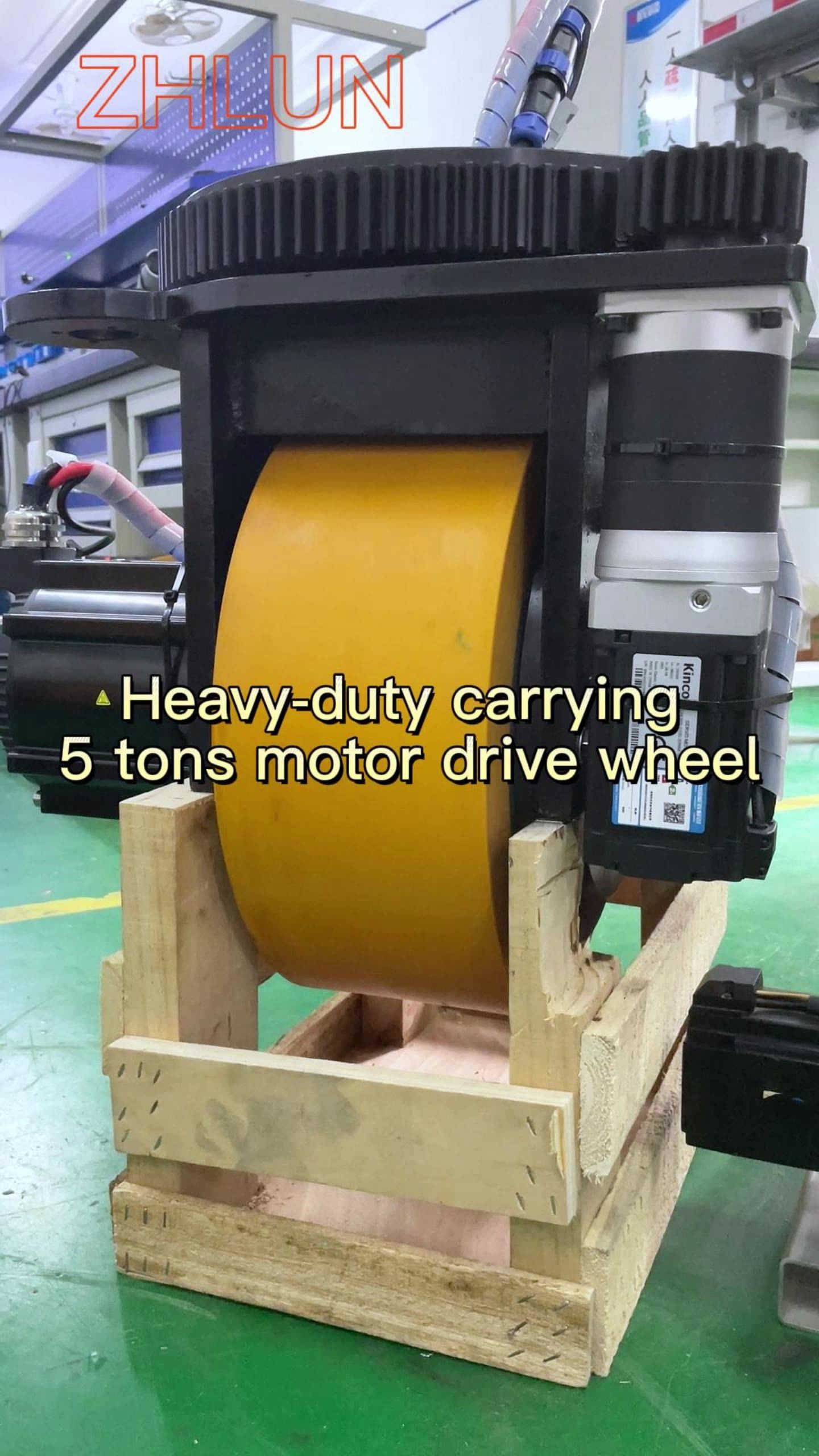 Agv Heavy-duty Steering Drive Wheel Zl-500 Forklift Tyre Rubber Dolly ...