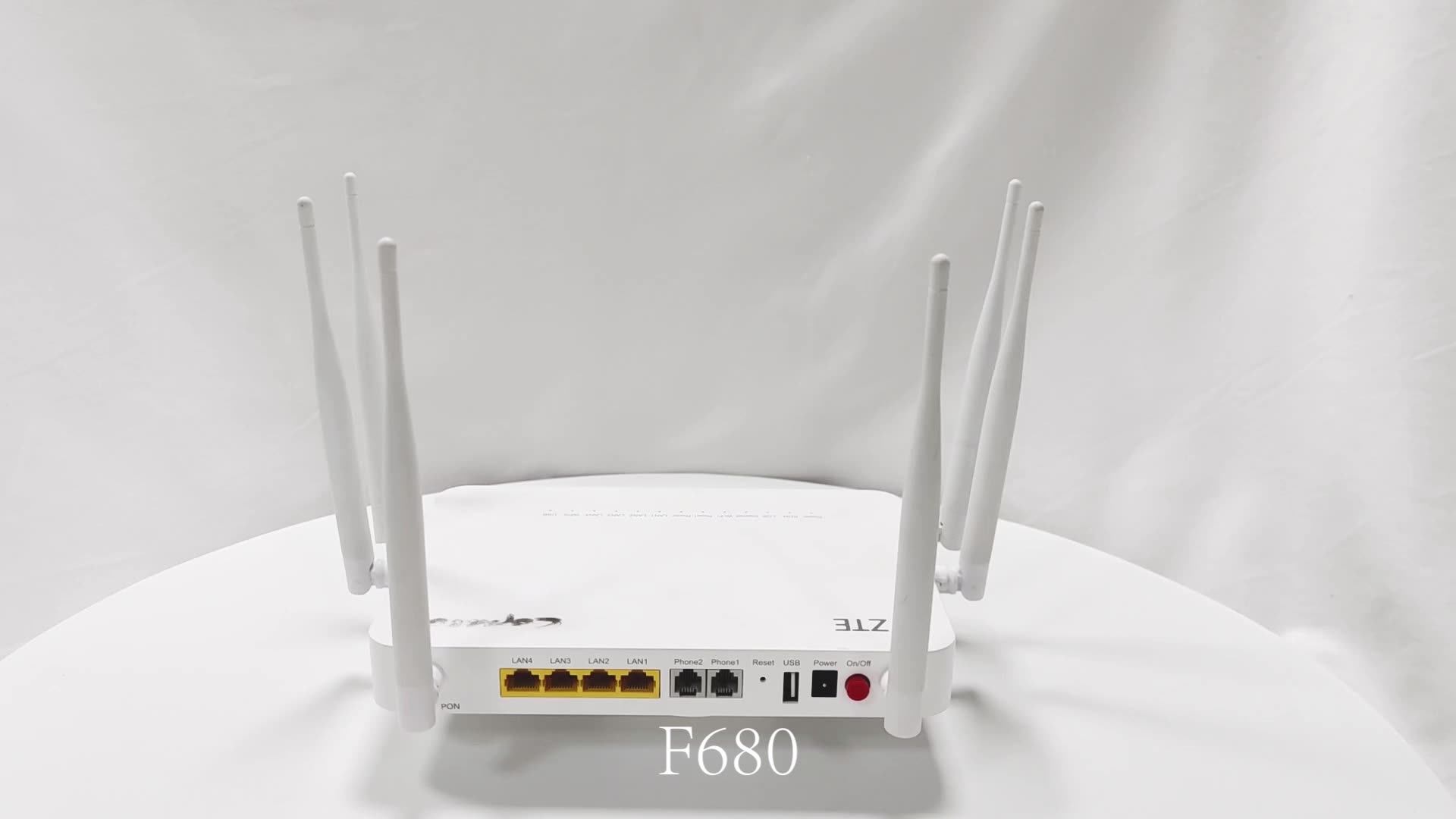 오리지널 브랜드 뉴 Zte Zxhn F680 4ge + 2pots + Usb 듀얼 밴드 Wifi Gpon Onu 라우터 ...