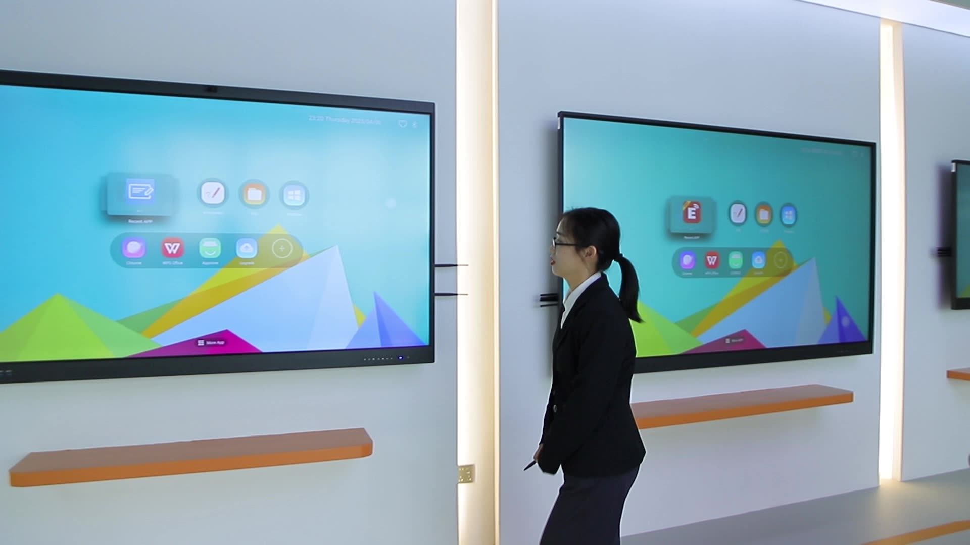 Business Smart Class Interactive Whiteboard Led Monitor For Interactive ...