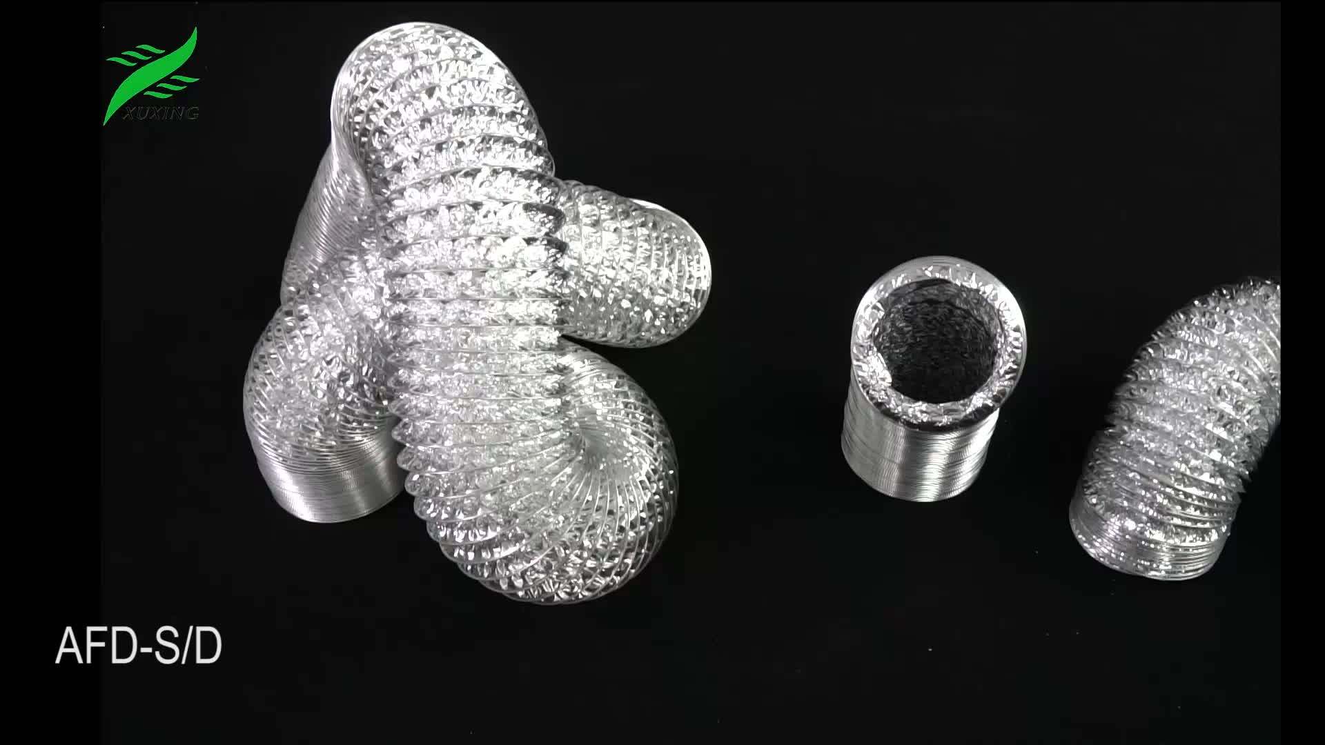 Aluminum Flexible Gi Duct Air Conditioning Spiral Duct Machine For Hvac ...