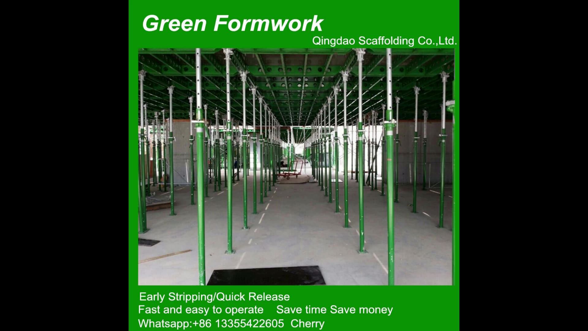 Green Formwork Panel Prop Shoring Formwork System For Concrete ...