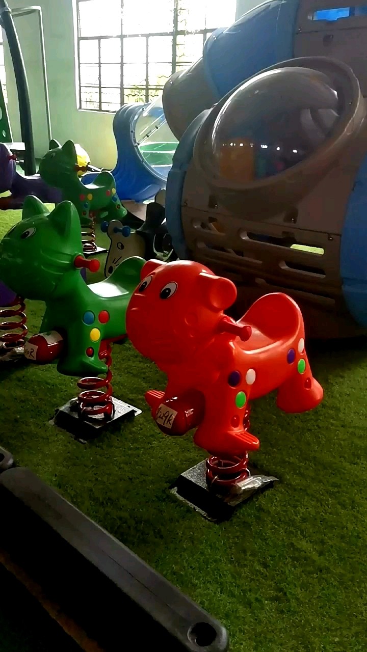 Jmq-g217g Outdoor Spring Rider Plastic Rocking Horse Playground Spring ...