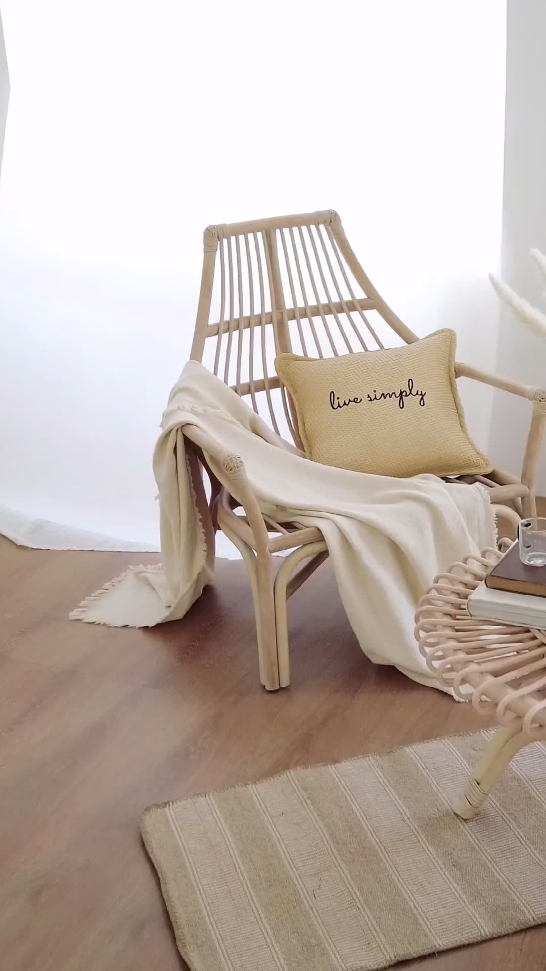 Fancy Round Home Furniture Woven Rattan Egg Royal Cane Chair Set For ...