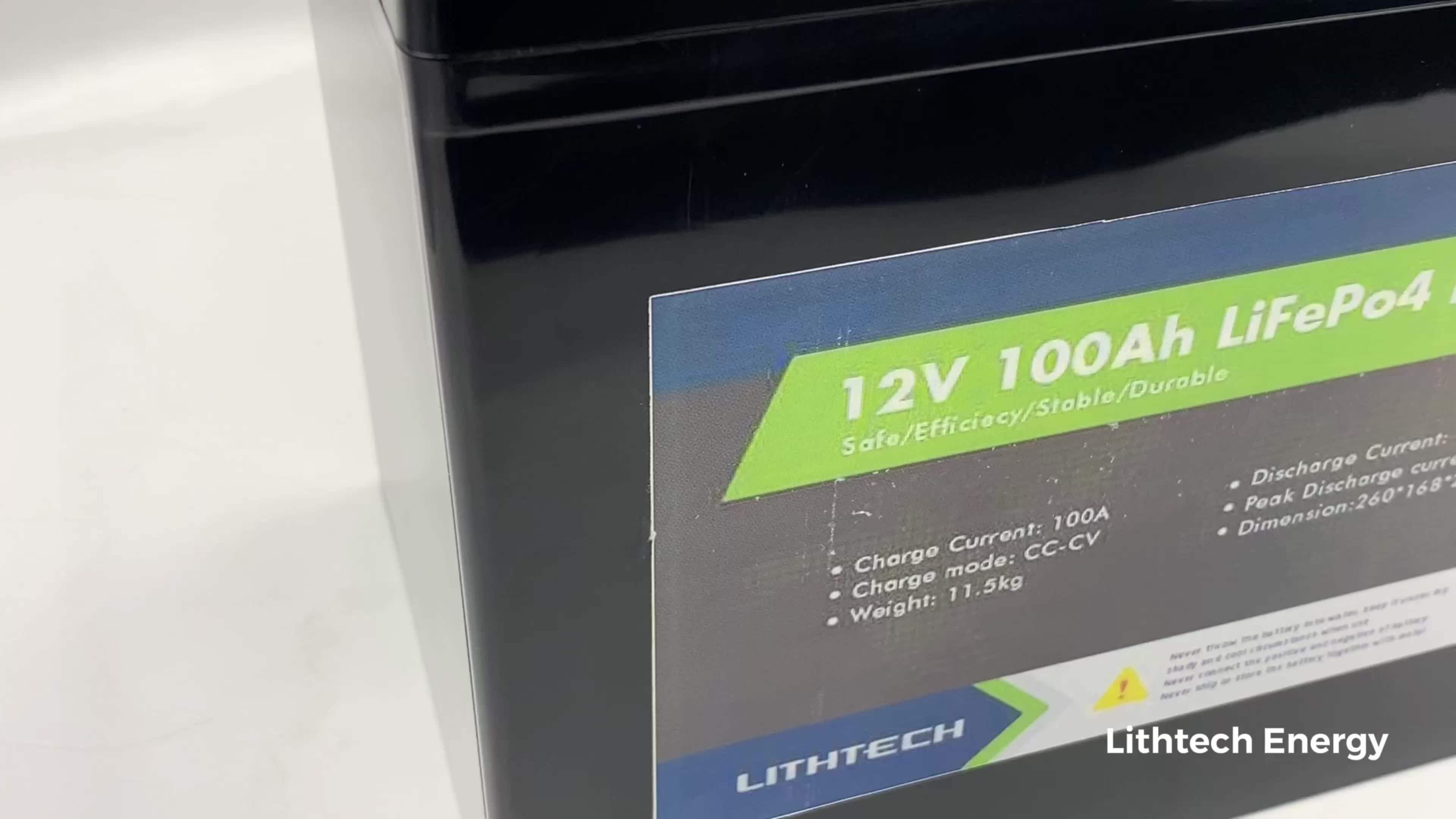 10% Off 12v 100ah Lifepo4 Lithium Battery Solar Wind Marine Boat Deep ...