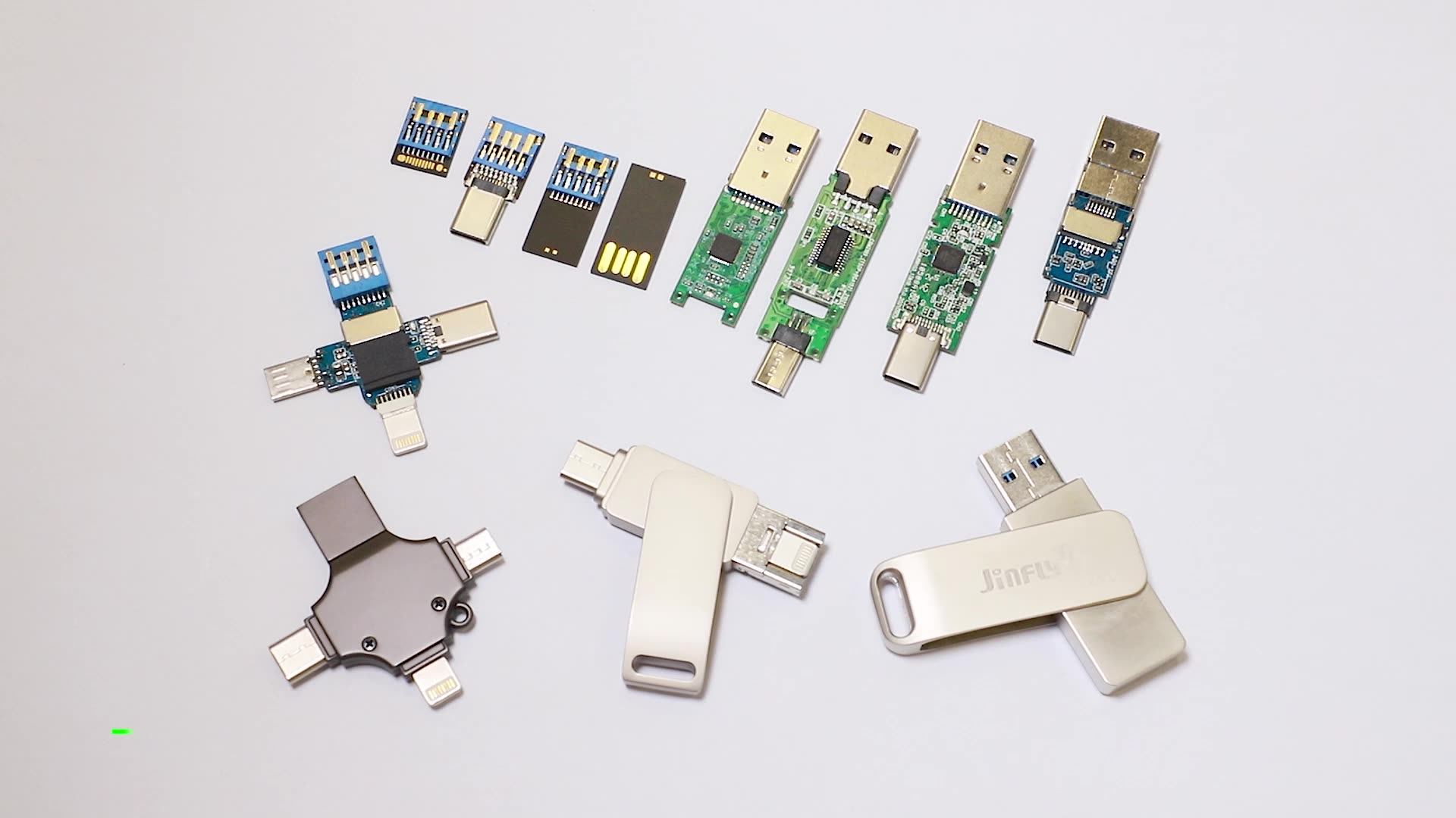 3 In 1 Type-c Otg Iphone Usb Flash Drive 64gb 3.0 Pendrive 128gb Usb ...