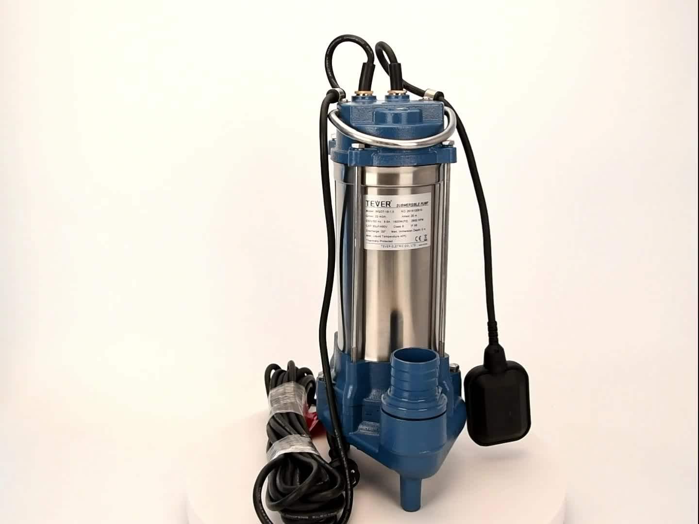 1.5kw 2hp Wqd Sewage Grinder Water Pump Submersible With Float Switch ...