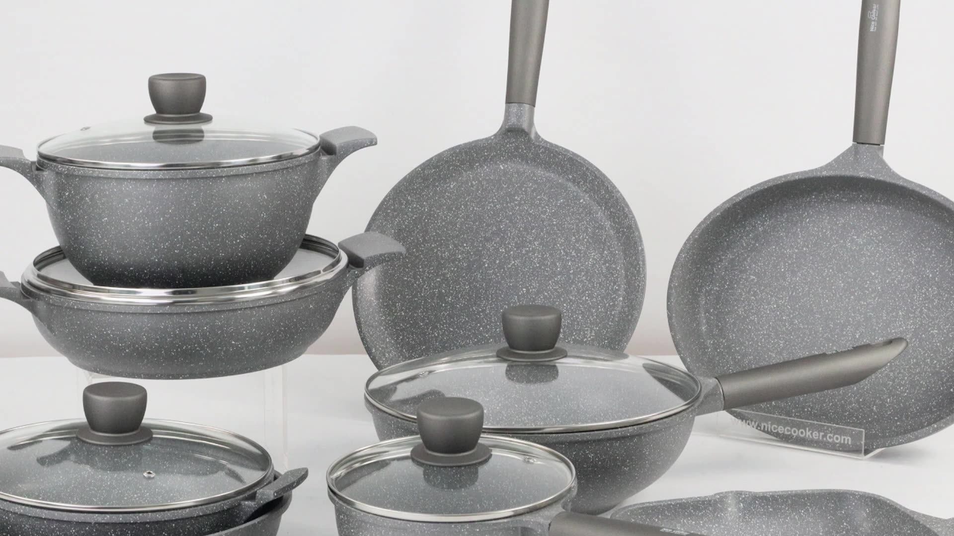 Nicecooker Oem Pallas Series Die Cast Aluminum Cookware Sets Ptfe Free ...