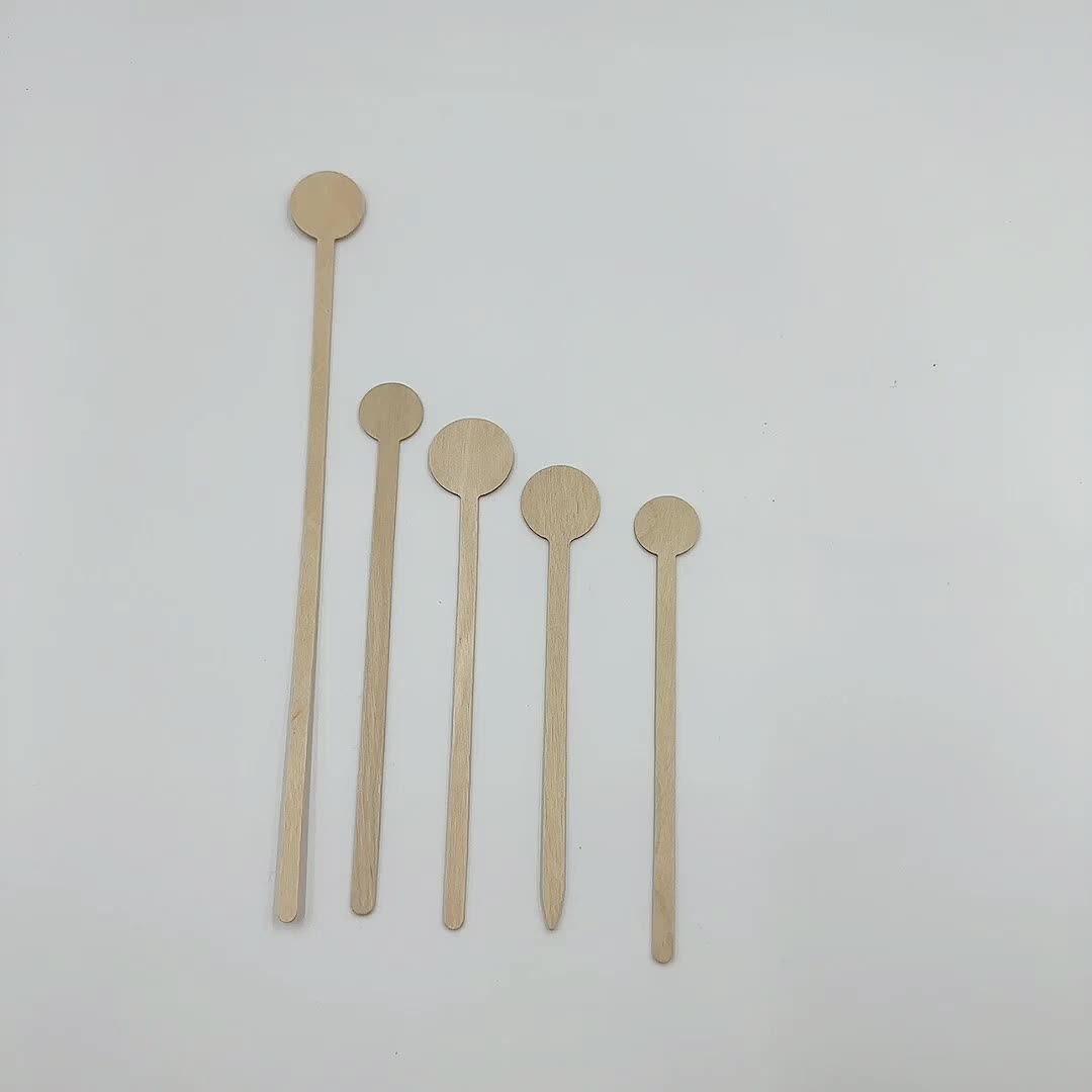 Custom Brand Coffee Stirrer Wood High Grade Pack 100 Pcs 150mm Milktea ...
