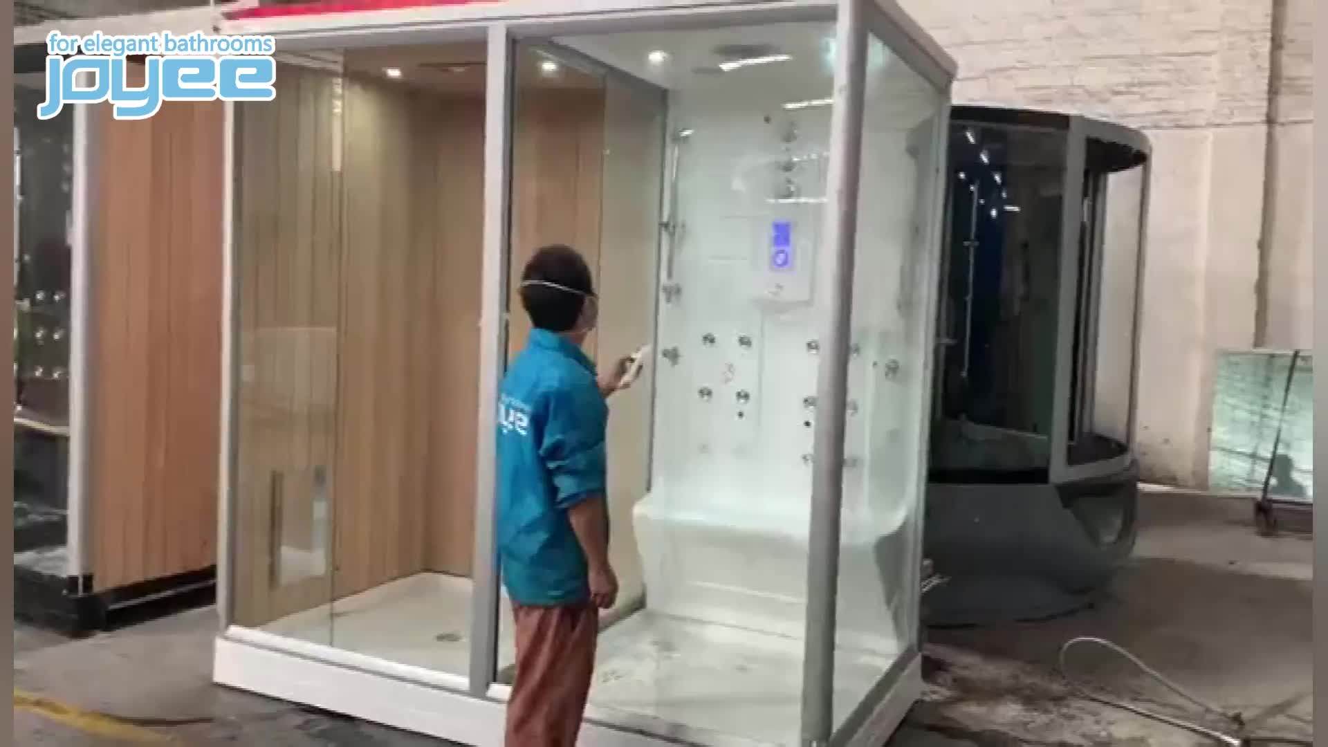 Joyee Cedar Wood Dry Sauna Cabin Wet Steam Shower Rooms Combination ...