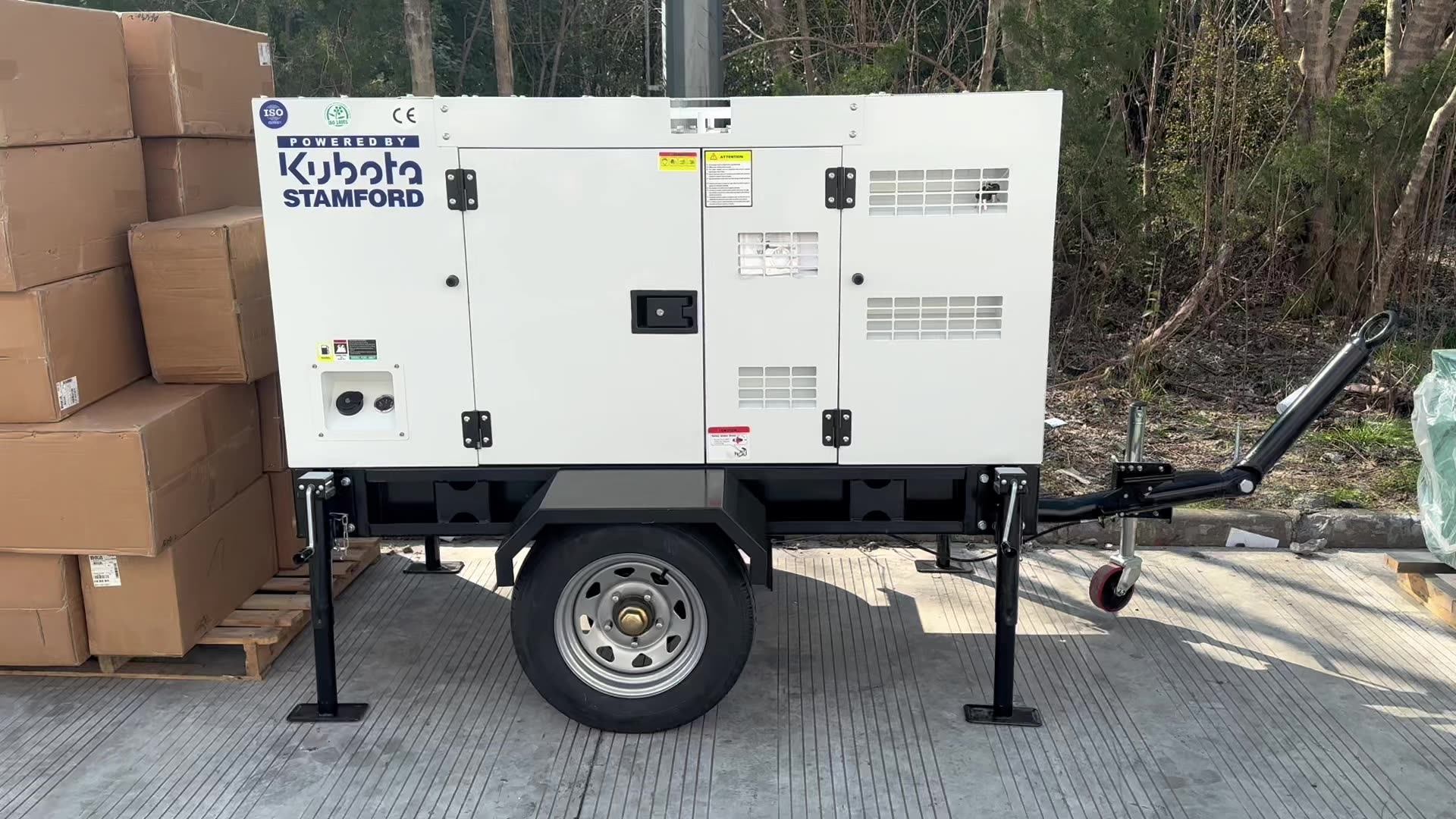 Powered Bu Cummins Easy Move Portable 200kva Silent Generator Trailer ...