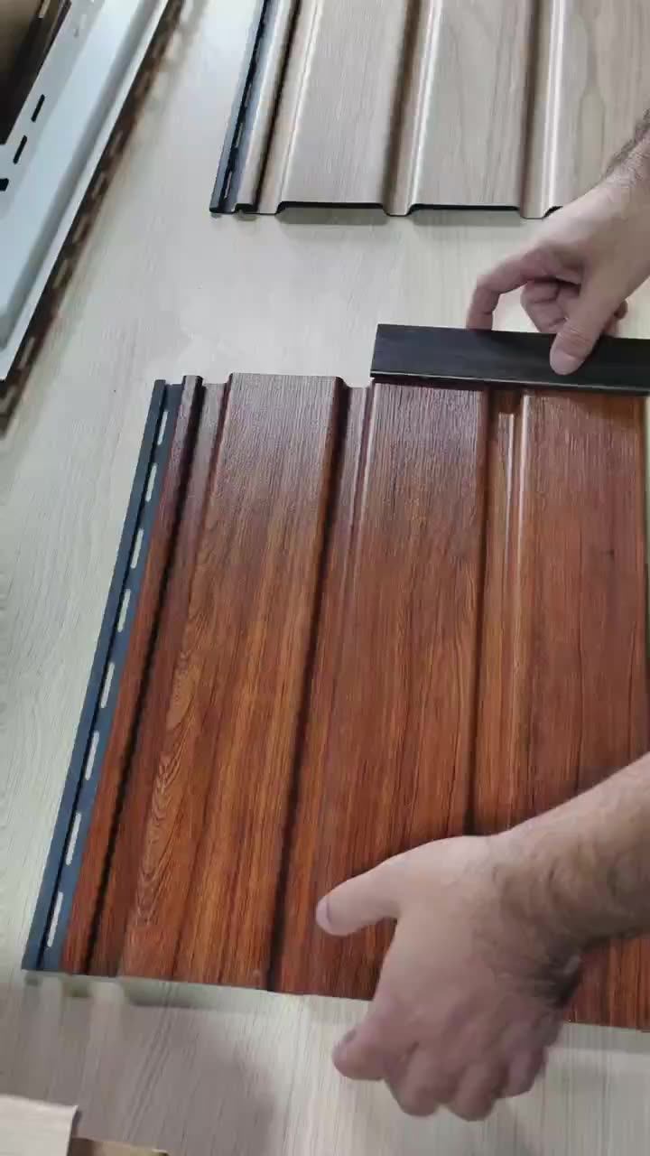 Wooden Series Pvc Soffit And Eave Fascia Vinyl Siding Panel - Buy Fire ...