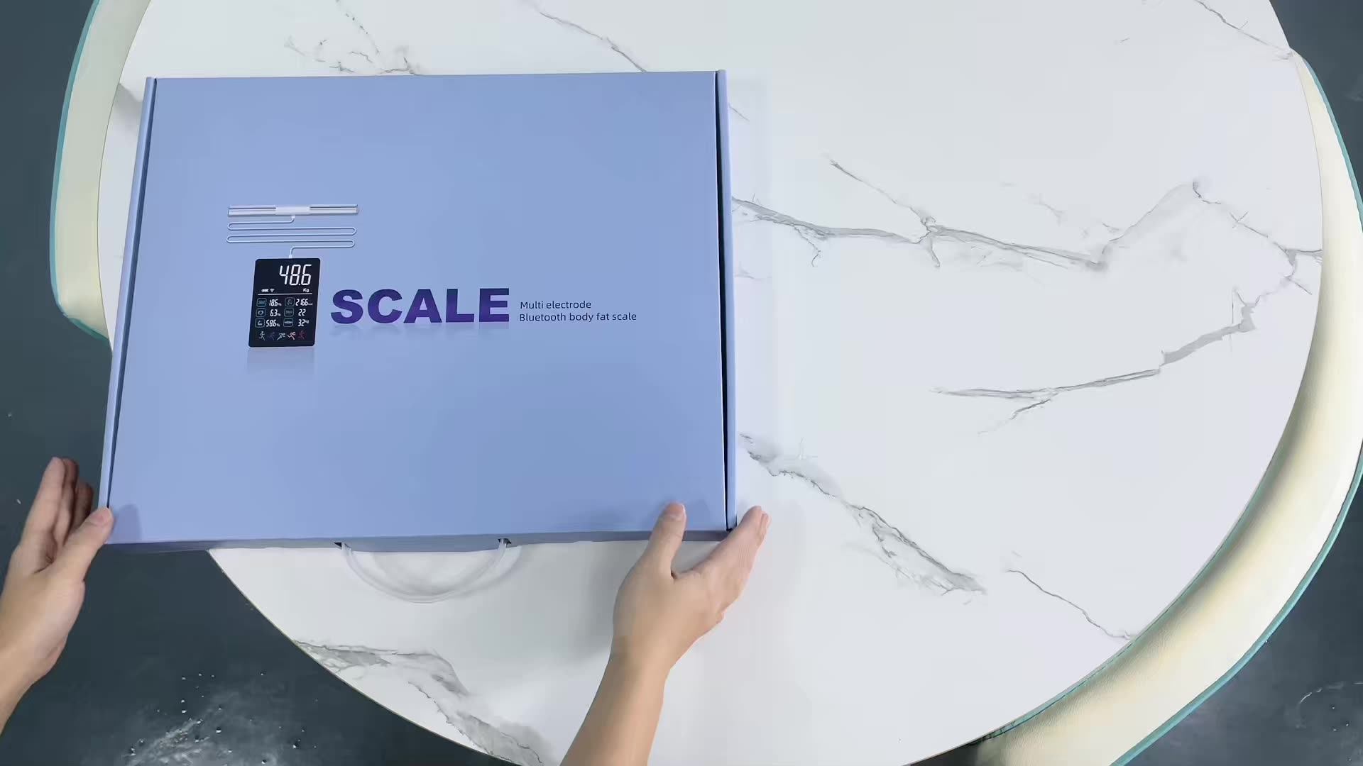 Electronic 8 Electrodes Body Scale With Handle Bar Full Fat Measure Fat ...