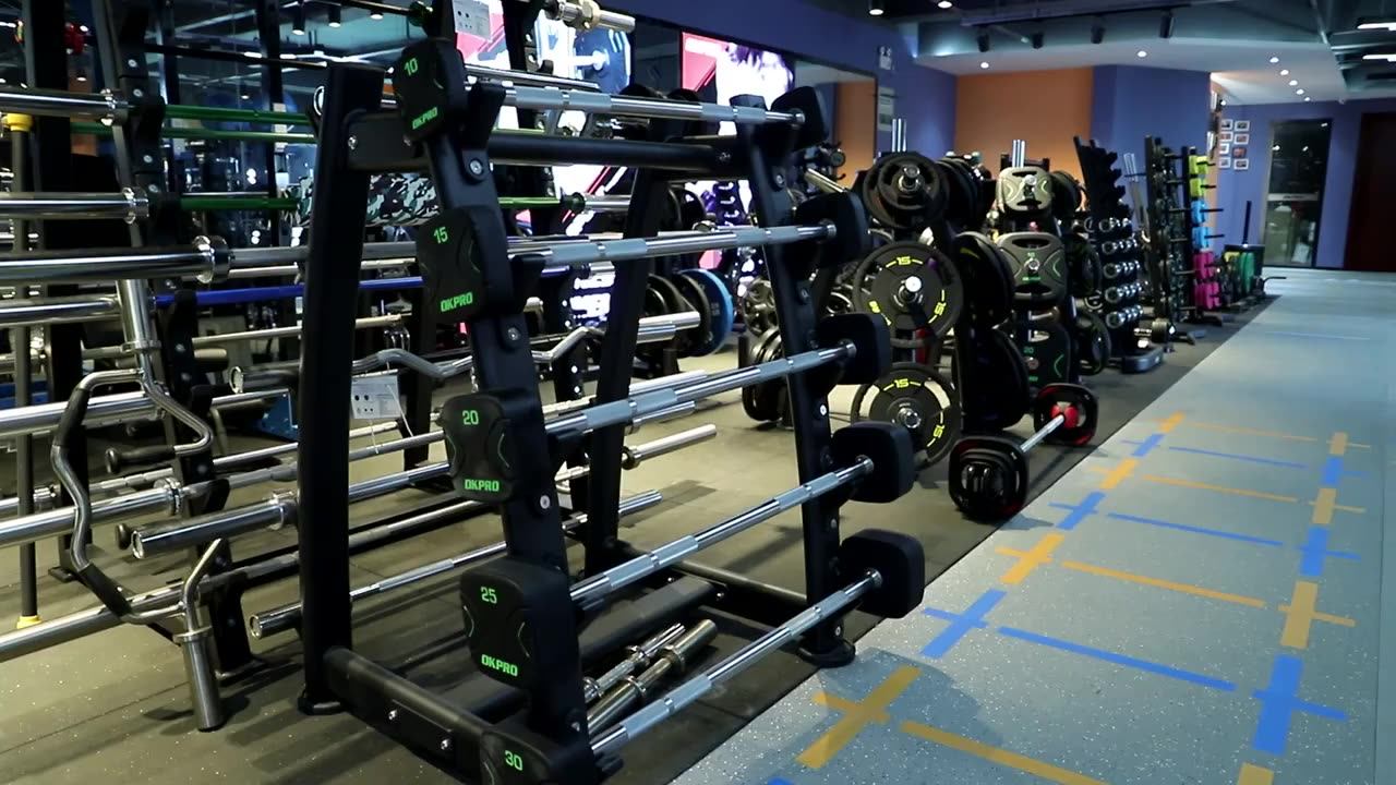 Okrpo Fitness Gym Equipment Weight Lifting Pu Pev Rubber Coated Fixed ...