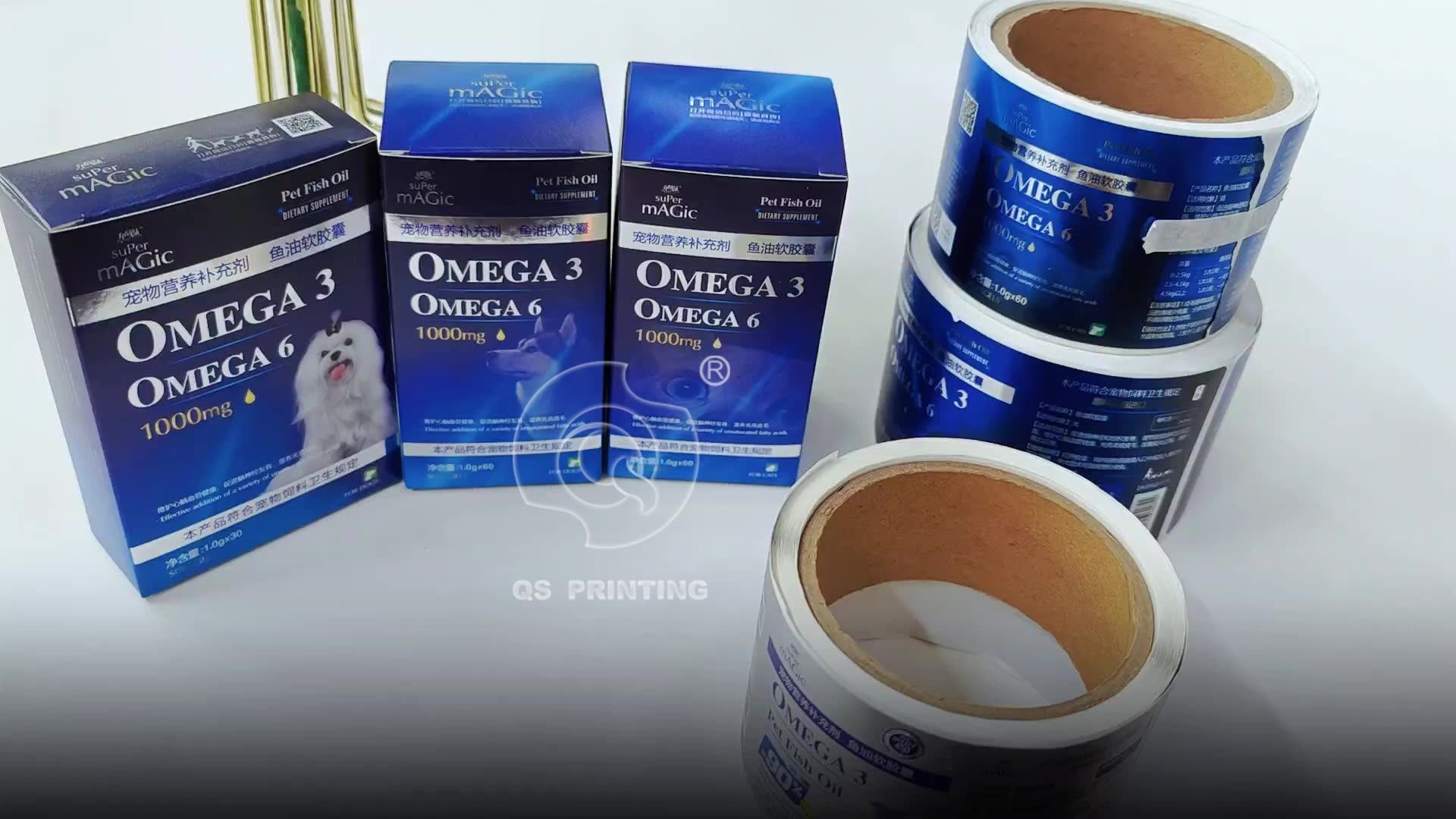 Transparent Pet Logo Sticker Pvc Label Roll Synthetic Paper Uv Thank ...