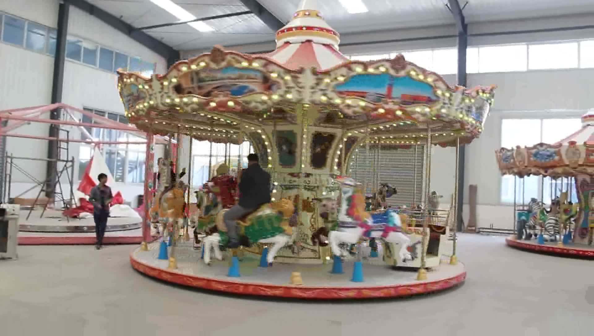 New Design 12 Seats Carousel Merry Go Round For Amusement Park ...