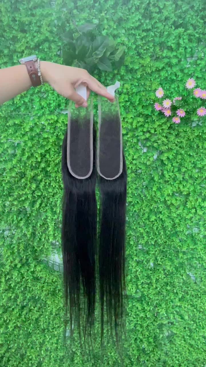 Fast Shipping Kinky Straight 2x4 2x6 Inch Transparent Hd Lace Closure ...