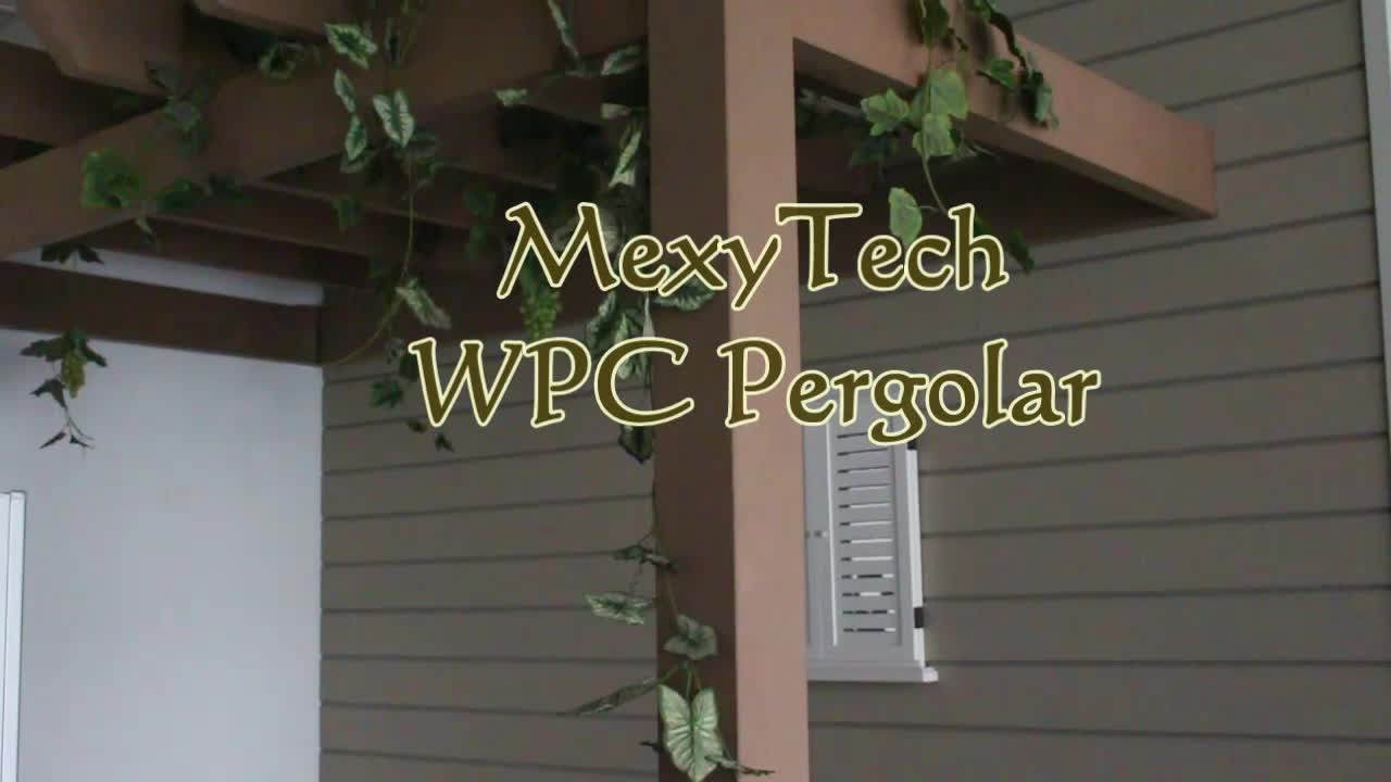 Mexytech Modern Design Outdoor Sun Shade Front Porch Pergola Attached ...