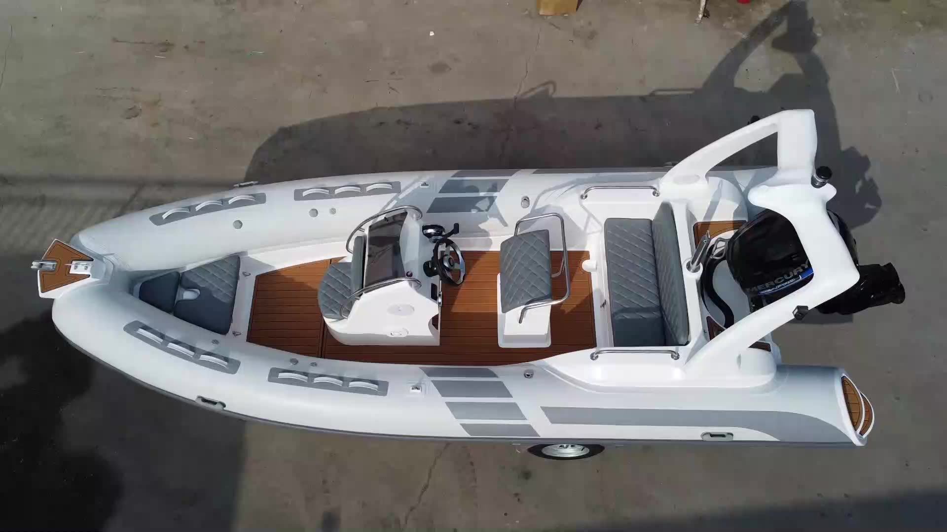 5.8 Mtrs Sport Family 5 6 7 8 People 19ft Rhib 580 Fiber Glass Fishing ...