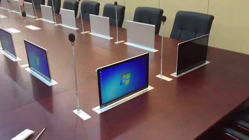 Big Conference Table Monitor Screen Pop Up System/electric Motorized ...