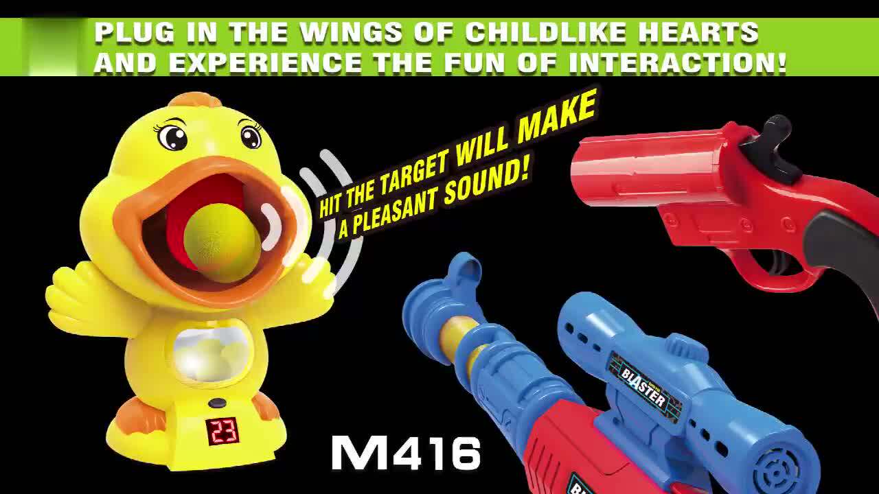 Cartoon Mouth Duck Shooting Game Toy Gun Foam Bullets, View Toy Gun ...