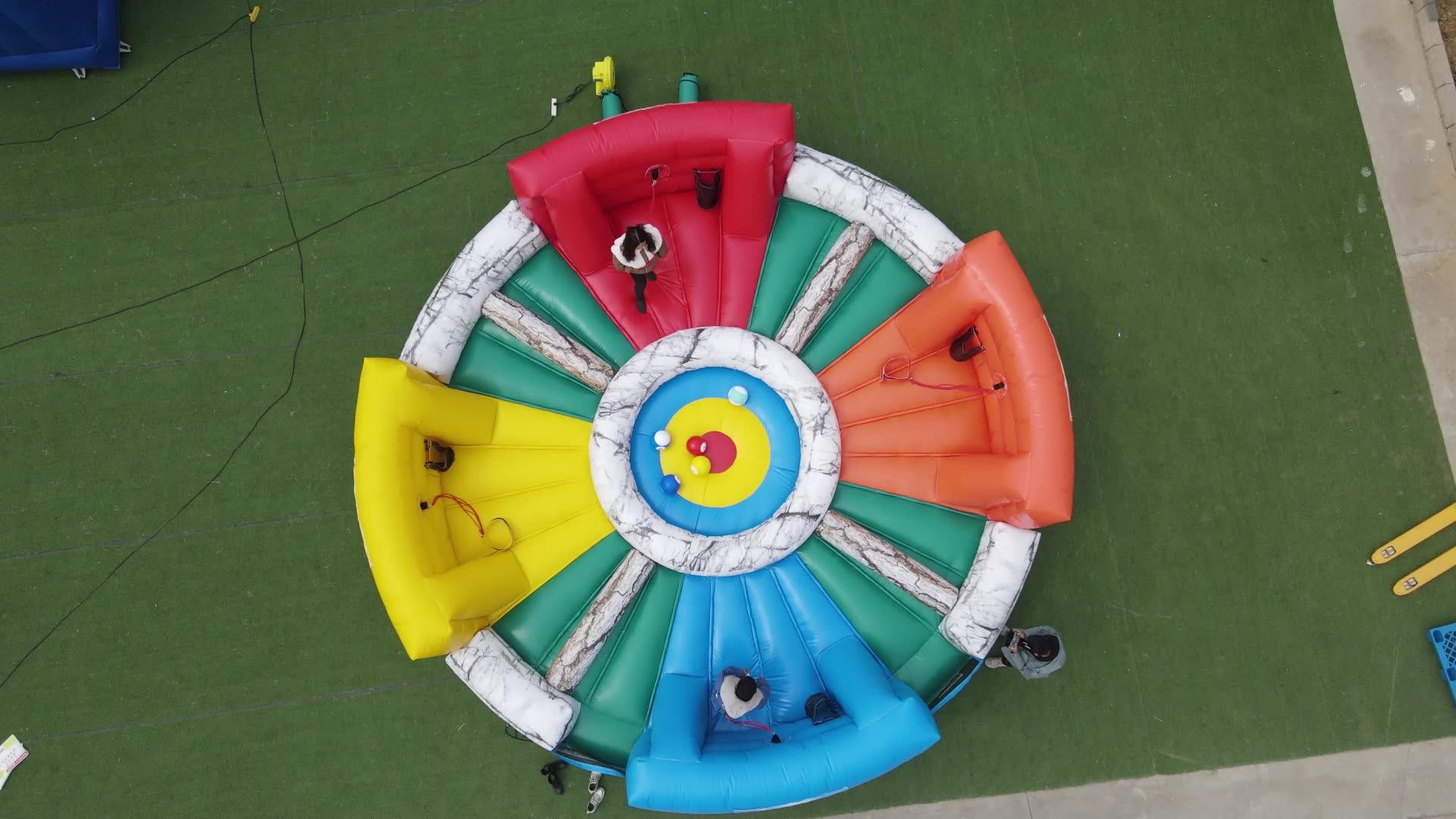 6 Player Adult And Kids Inflatable Hungry Hippo Game Inflatable Human ...
