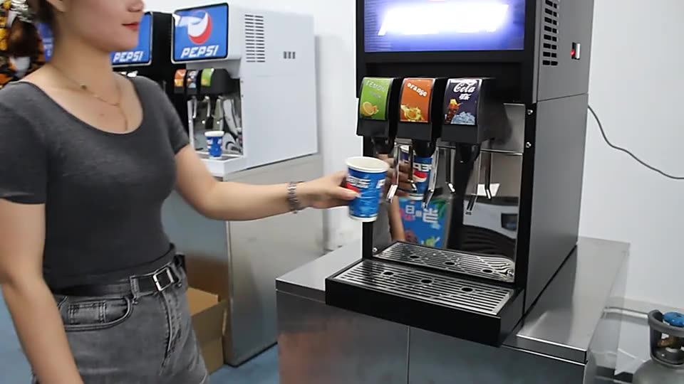 Commercial Post Mix Soda Fountain Dispenser With 5 Valves Carbonated ...