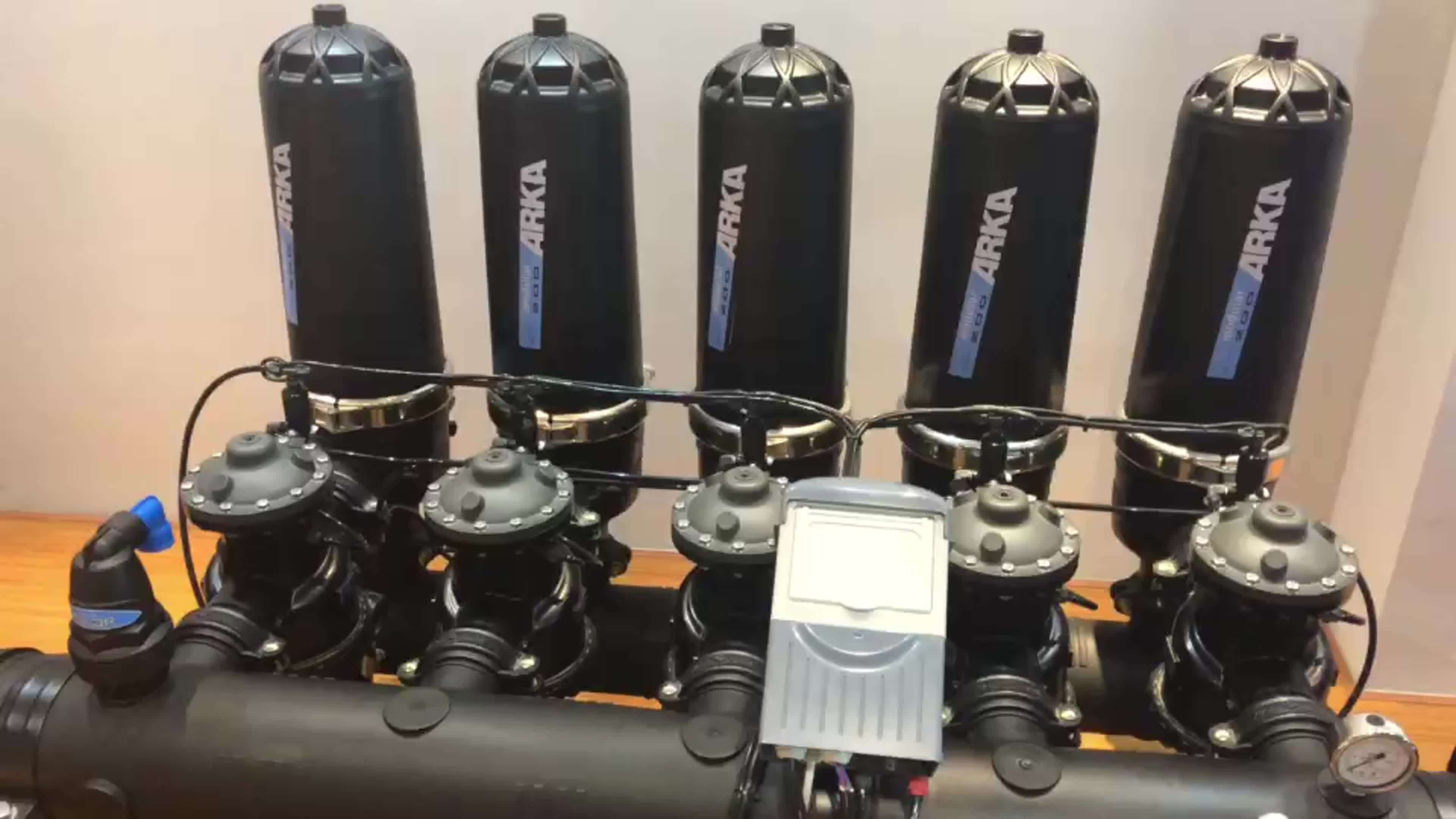 3 Inch 4 Unit Industrial Automatic Back Flushing Water Filter System ...