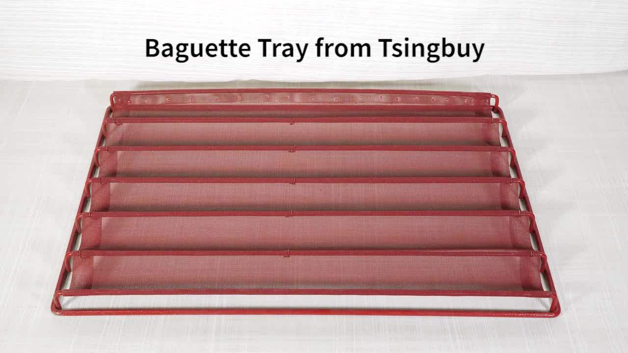 5 Rows Perforated Non-stick French Baguette Bread Roll,Baguette Baking ...