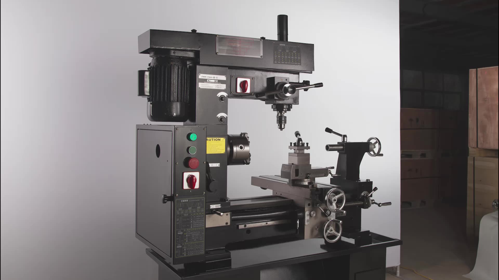 Mill Drill Lathe Combo Machine Ct800 Hq800 Mp800 Lathe Milling Machine Combo With Factory Sales ...