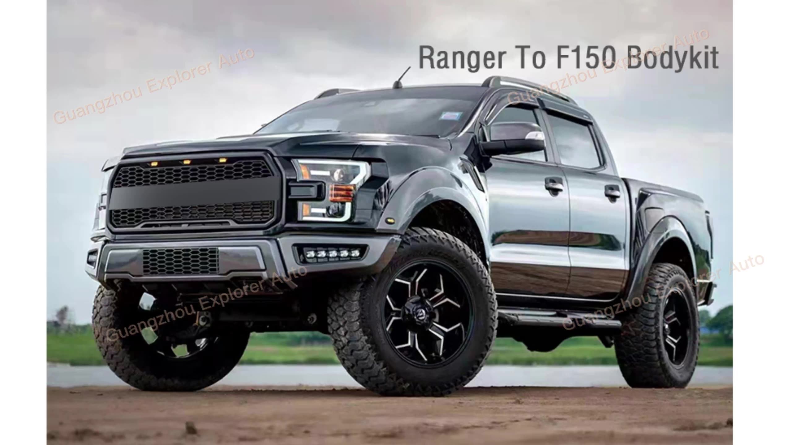 Factory Body Kit For Ranger T6 T7 T8 Upgrade To F150 Bodykit Car ...