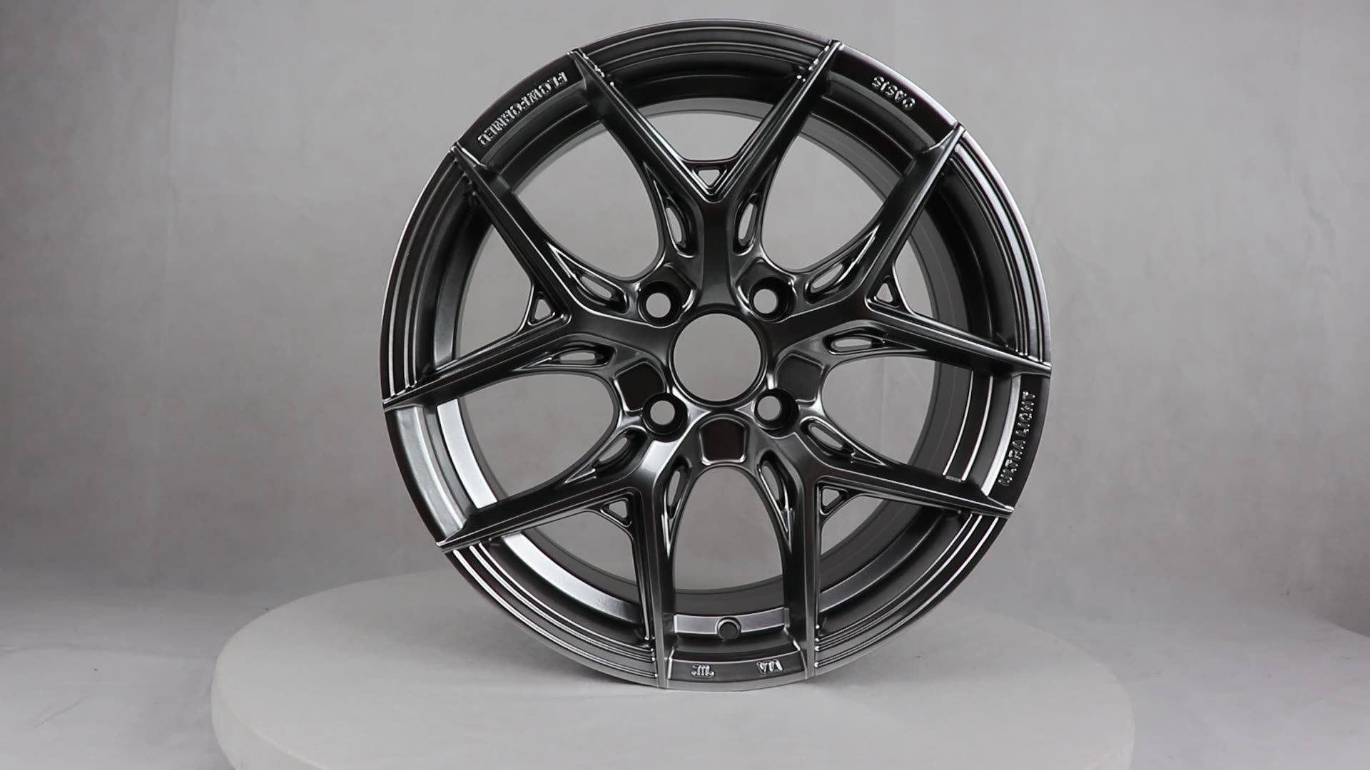 Jt210 15inch Alloy Aluminium Wheel For Car Black And Red Finish 4x100 ...