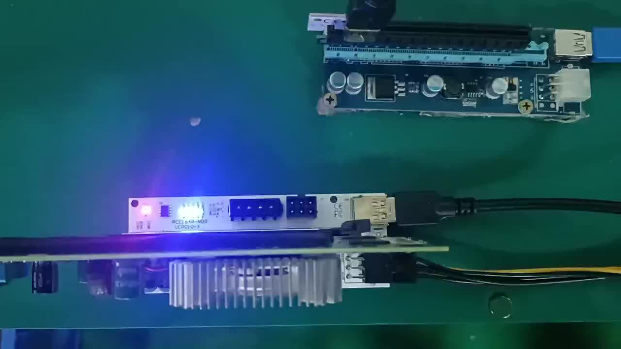 White Pcie Riser Ver 010s Plus Card 009s Ver 010x Riser With 8 ...