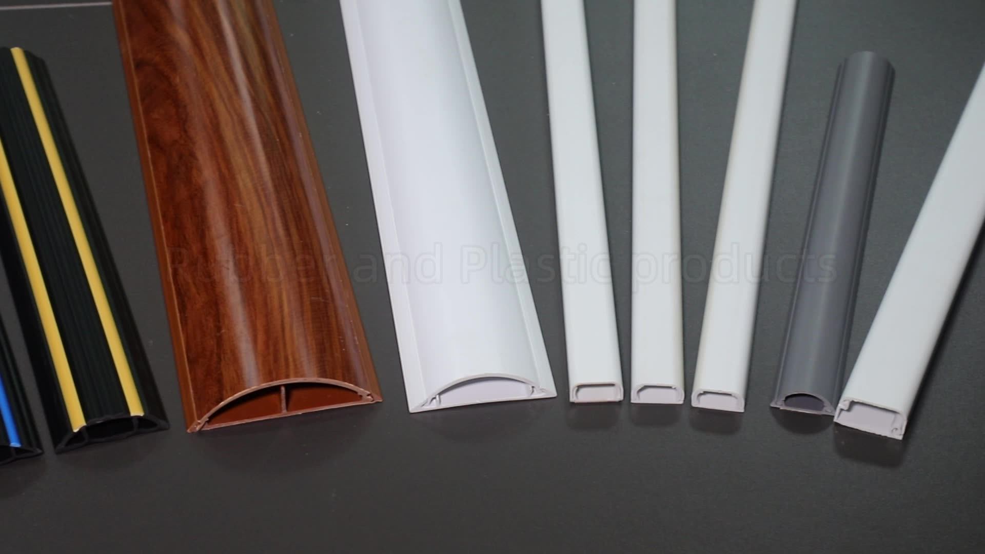 High Quality Pvc Floor Trunking System/good Insulation Half Round Curve ...