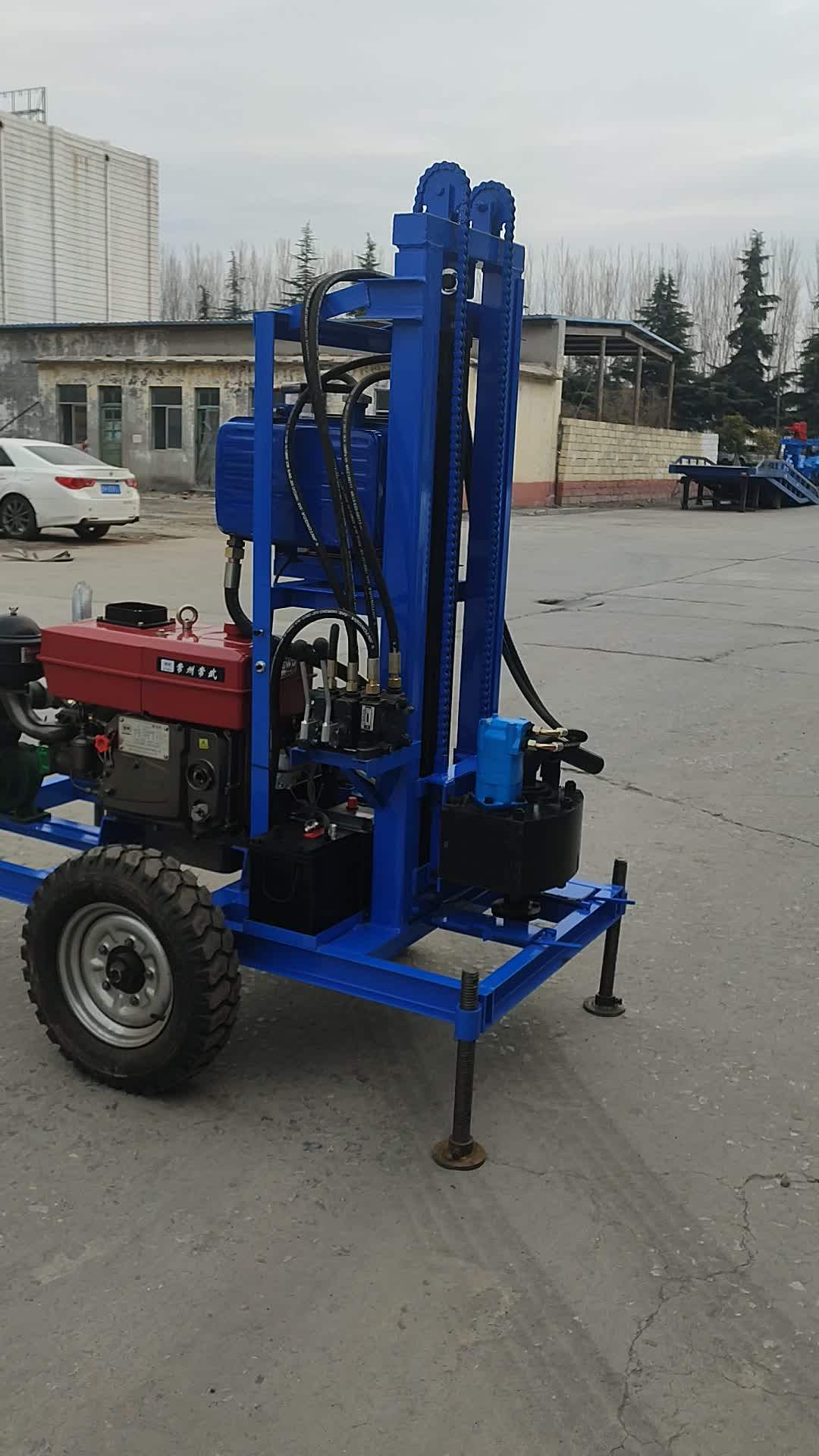 200m 300m Geotechnical Hydraulic Portable Water Well Drilling Rig ...