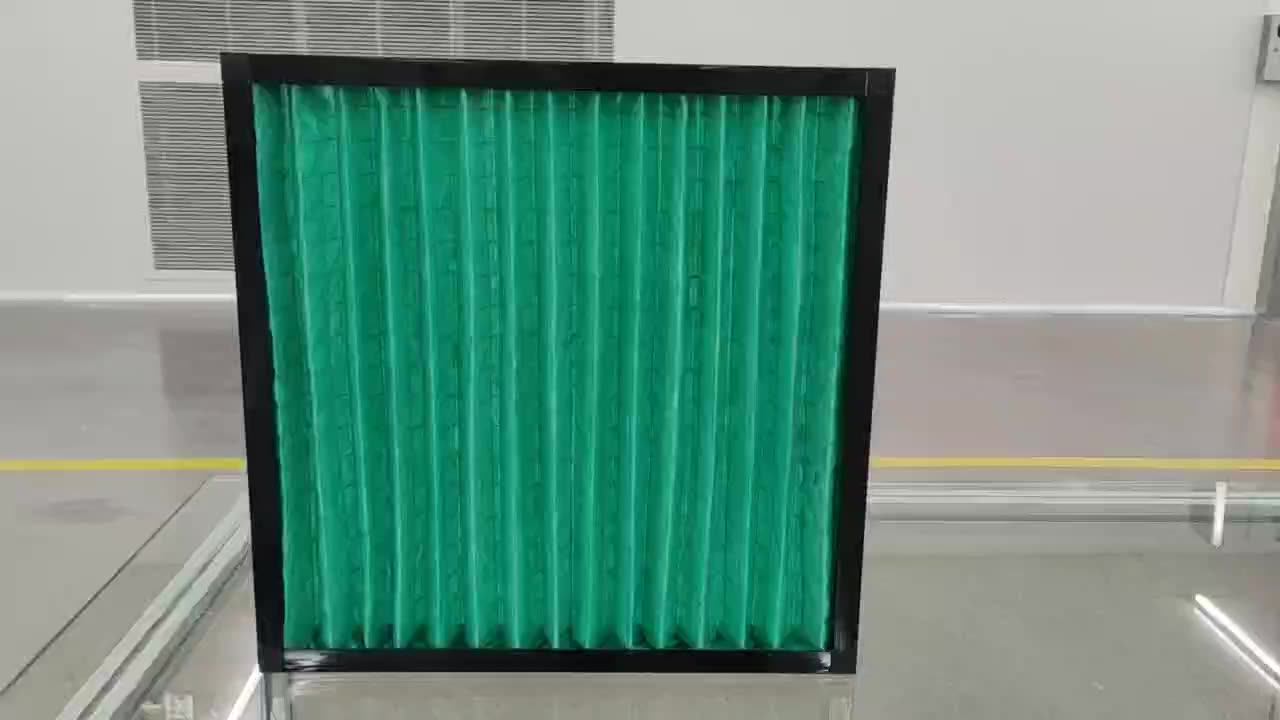 Abs Plastic Frame Customized En779 G4 Synthetic Fiber Pleated ...