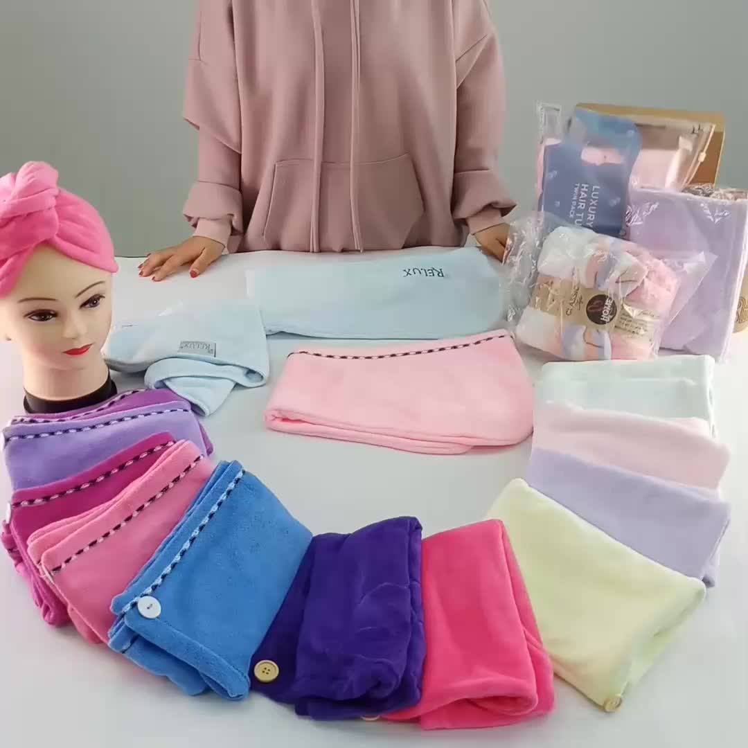 Hair Drying Cap/ Quick Dry Hair Towel/ Pink Hair Cap - Buy Hair Drying ...