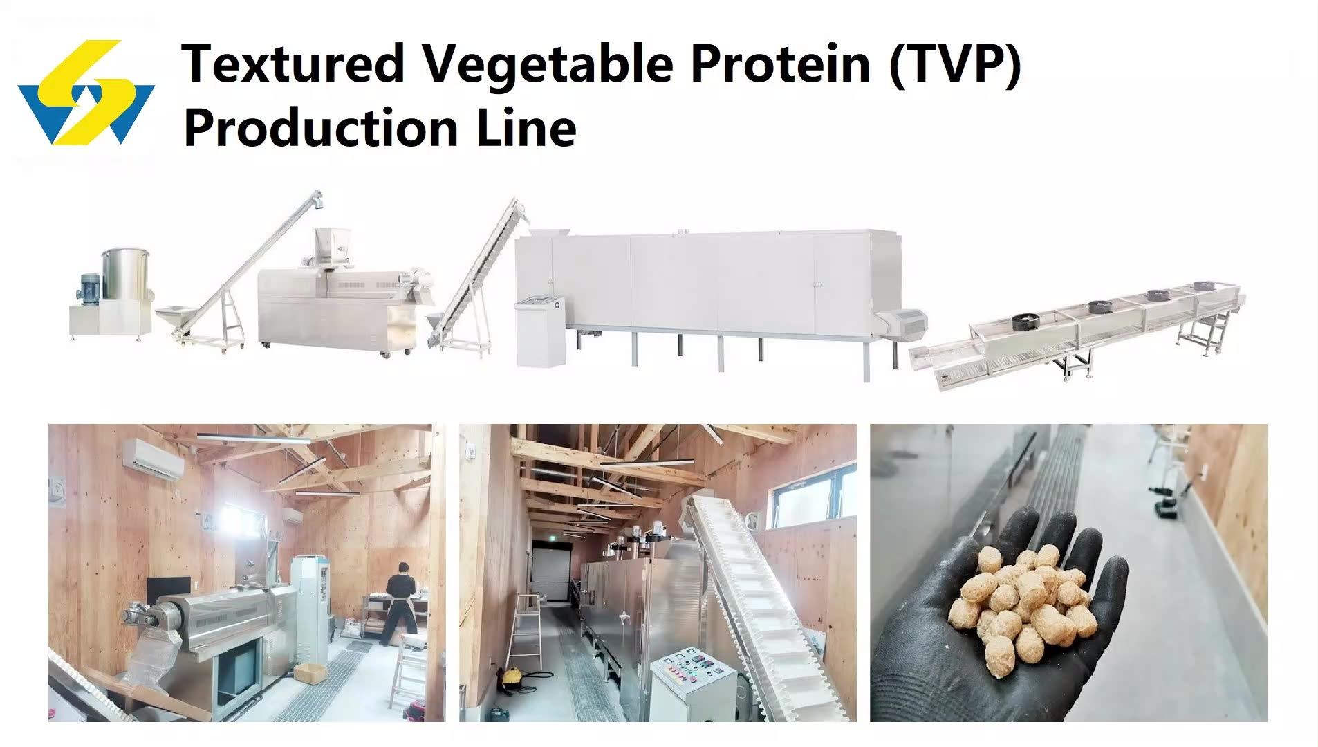 High-protein Soya Meat Soya Nuggets Tsp And Tvp Double-screw Extrusion ...